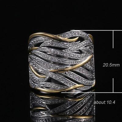 Women s Zircon Ring Crystal Stone Stainless Steel Female Je