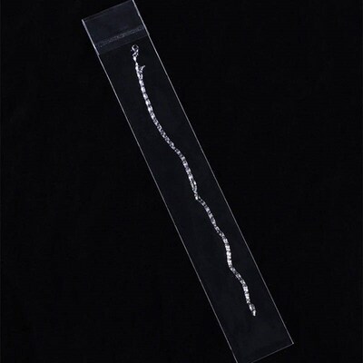 StoBag 200pcs Cellophane Self-adhesive Bag Transparent Long