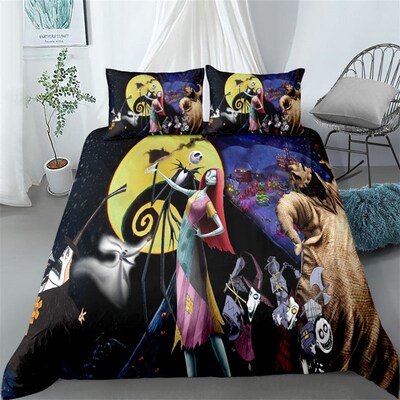 jake n sally nightmare before christmas children bedding set