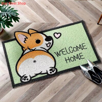 Welcome Doormat Entrance Hallway Rectangle Printed Non-Slip