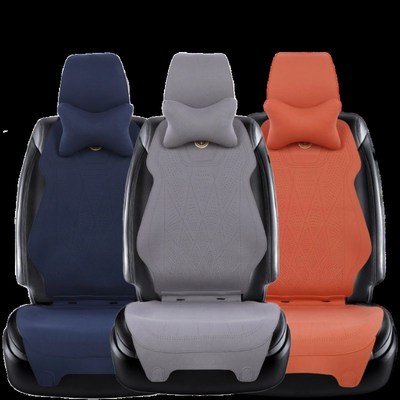 翻毛皮汽车坐垫马鞍垫四季通用高端小蛮腰女士半包围座垫超薄防滑