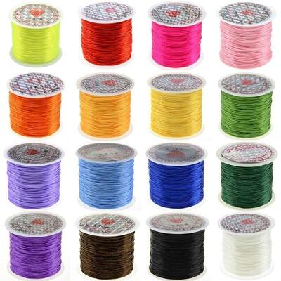 393inch/Roll Strong Elastic Sretchy Crystal Beading Thread C