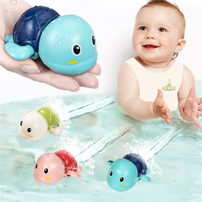 Baby Bath Toys Bathing Cute Swimming Turtle Whale Pool Beach