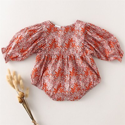 Baby Girl Rompers Long Sleeve Romper Jumpsuits Summer One-pi