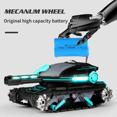 1:16 tracked water bomb tank car 2.4G wireless sensor remote