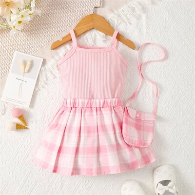 6-36-month-old newborn baby girl summer pink halter top with