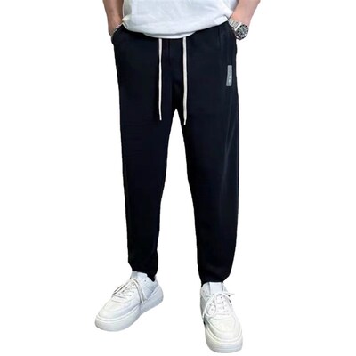 Copper Ammonia Silk Casual Pants Mens Summer Loose Ice Silk