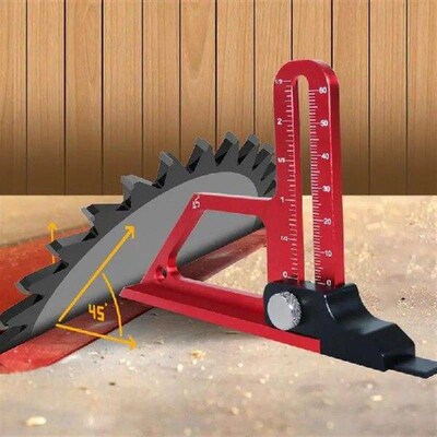 Adjustable Table Saw Depth Gauge Metric & Inch Scale Router