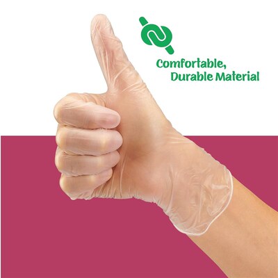 Disposable Plastic Vinyl Clear Gloves  Food Handling Use