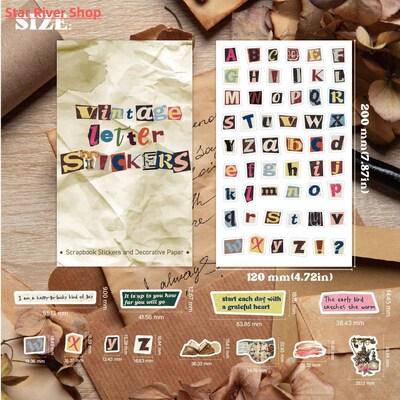 decorative paper scrapbook diy material vintage sticker set