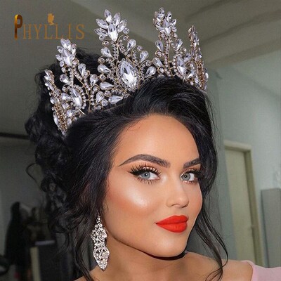 A121 Rhinestone Wedding Crown Crystal Bridal Hair Accessorie