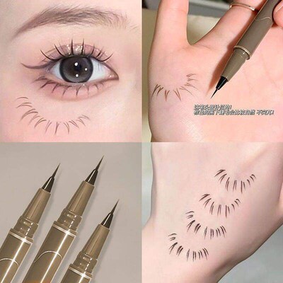 0.1mm very fine eyeliner pen mother lying silkworm ins wind