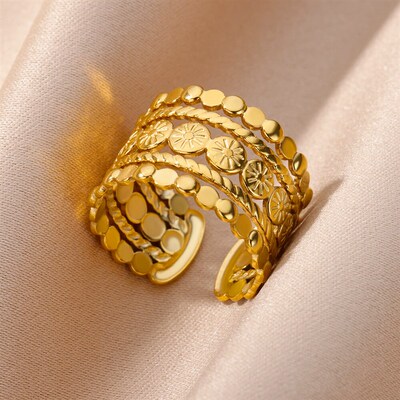 Stainless Steel Rings for Women Jewelry Summer Accessories