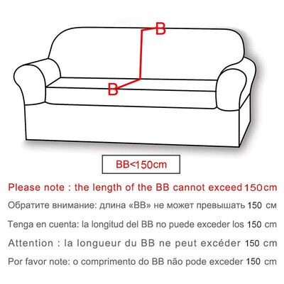 Waterproof Sofa Cover 1/2/3/4 Seater Couch Cover High Stch S