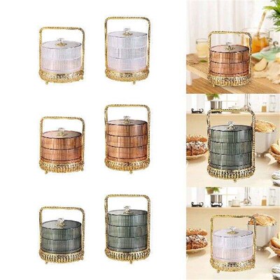 Cake Stand with Clear Acrylic Dome Lid Appetizer Serving