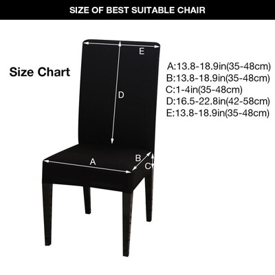 Spandex Elastic Printing Dining Chair cover Anti-dirty Kitch