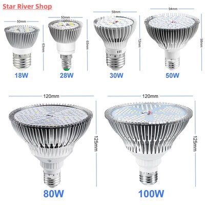 LED Phyto Grow Light Full Spectrum Phytolamp E27 Plant Bulb