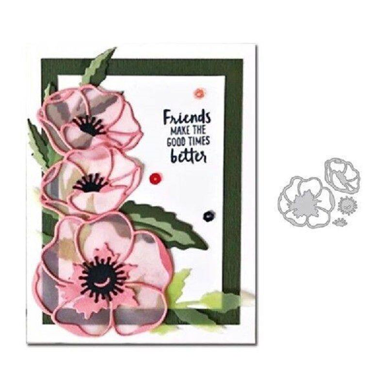 3D Flower Metal Cutting Dies Stencil Scraping DIY Album
