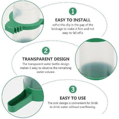 10 Pcs Bird Waterer Can Pigeon Drinker Supplies Drinking