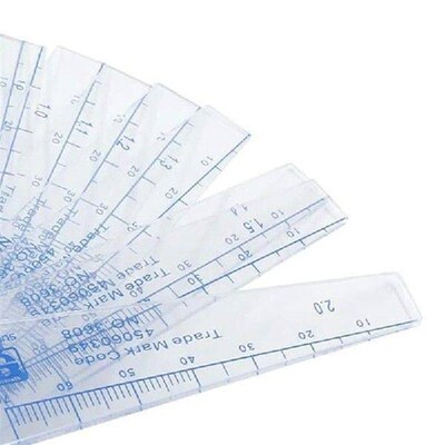 1 Pack Plastic Feeler Gauge 0.05-3Mm Thickness Measuring