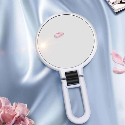 10/15X 180 Rotatable Magnifying Light Makeup Mirror Handhe