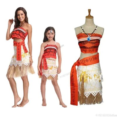 Kinderen En Volwassen Vrouwen Moana Vakantie Kostuum Film