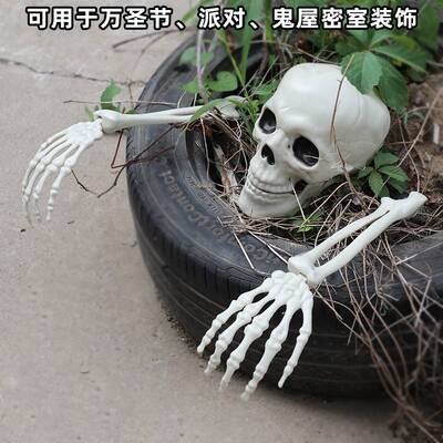 Haunted house horror props Mummified skeletons Halloween dec
