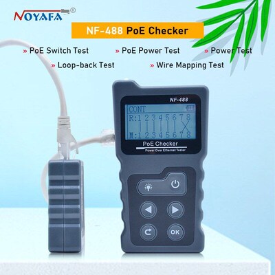 NF-488 PoE power test Network PoE Tester checker Over the Et