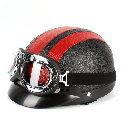 For Harley Adult Helmets Motorcycle Retro Half Cruise Helmet