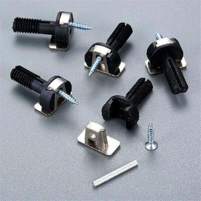 20 Sets 4 in 1 Cabinet Dowel Connector Corner Brackets