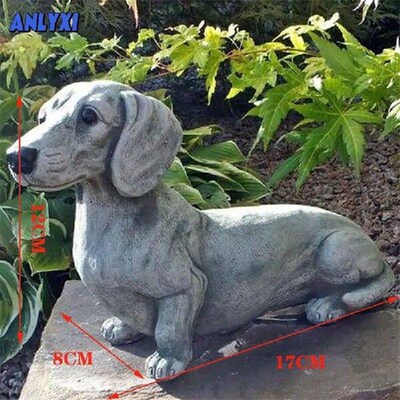Dachshund Statue Garden Decor Resin Crafts Dog Lover Gift