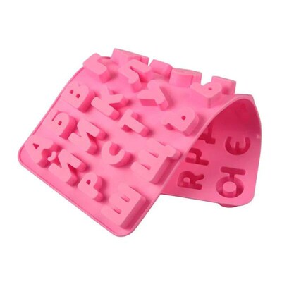 3D Russian Alphabet Silicone Mold Letters Chocolate Mold Cak