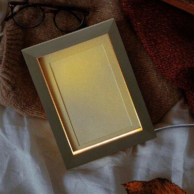 Glowing Photo Frame Holder for Gift Home Display Vintage