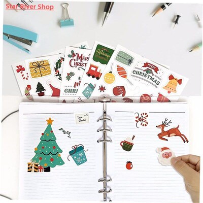 Christmas 12j cartoon transparent stickers PVC Halloween gif