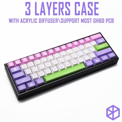 Anodized Aluminium 3 layers acclive angle case for custom m