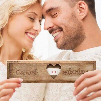 1 pc Pregnancy Wooden Announcement Gifts Pregnancy Test
