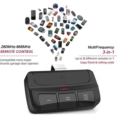 Garage Door Remote Control Duplicator 287MHz-868MHz Multi-Fr