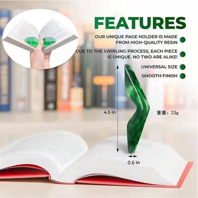 Thumb Book Support Book Page Holder School Supplies Reading