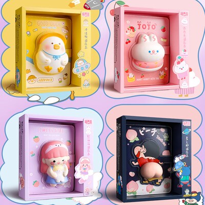 Three-dimensional decompression manual ledger pupils cute a5