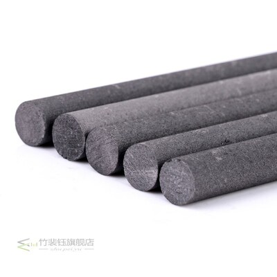 5pcs Black Carbon Rod  99.99% Graphite Electrode Cylinder Ro