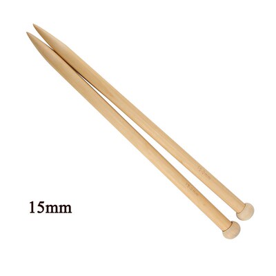 2 pcs Set Bamboo Knitting Needles Iceland Thick Crochet Hook