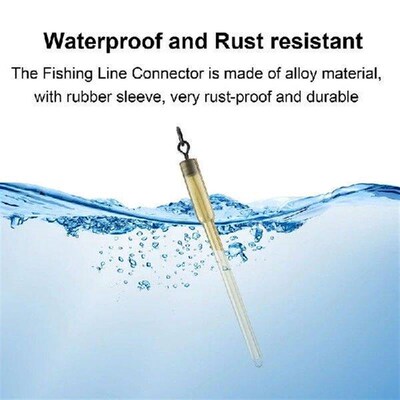 10Pcs Carp Fishing Connector Swivels PVA Tube Bags Stems