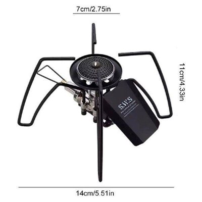2900W Foldable Spider Stove Stainless Steel Firepower