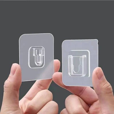 10/5 Pairs Double Sided Adhesive Wall Hooks Invisible Tracel