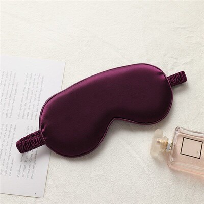 1PC Imitated Silk Eye Patch Shading Sleep Eye Mask Adjustabl