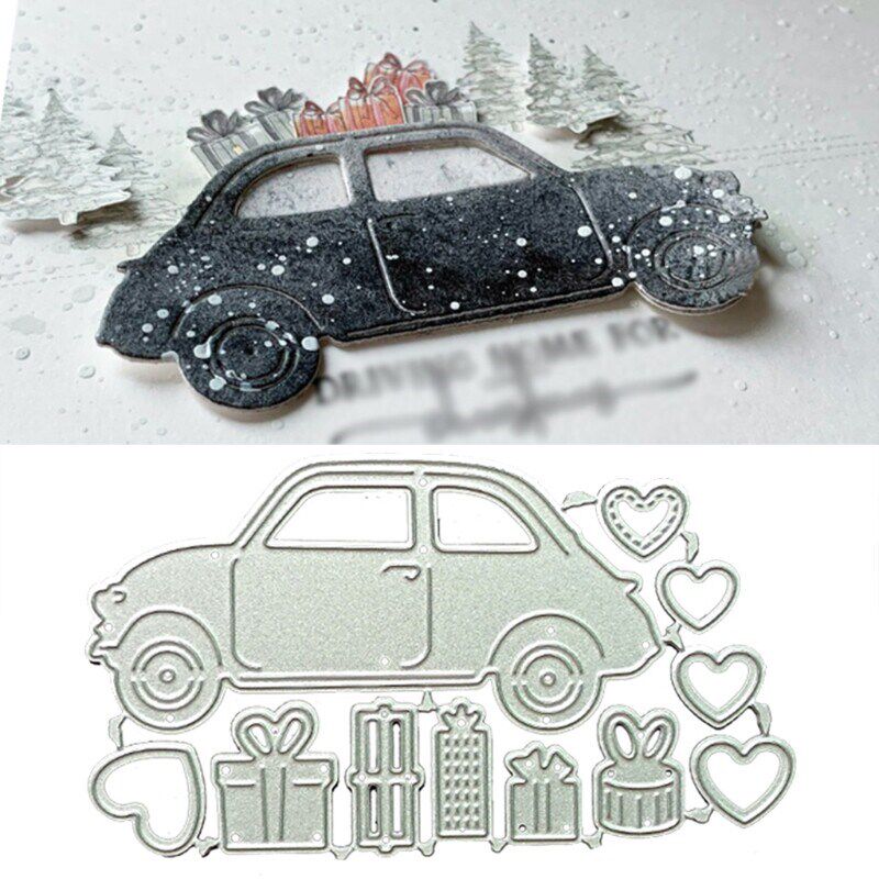 Car Metal Cutting Dies Stencil DIY Scrapbooking Album Paper