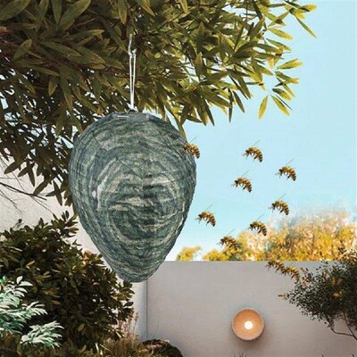 Wasp Nest Decoy Waterproof Hanging Wasp Nest Non-Toxic