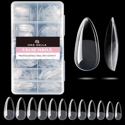 120Pcs Full Cover Press On Nail Tips Stiletto Almond Square