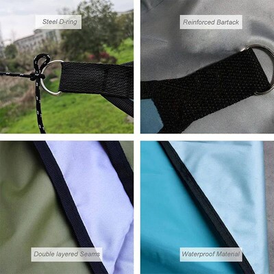 3mx3mx3m Waterproof Sun Shelter Triangle Sunshade Protection