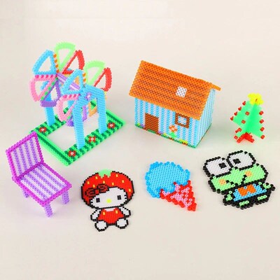 24/72 colors box set hama beads toy 2.6/5mm perler education